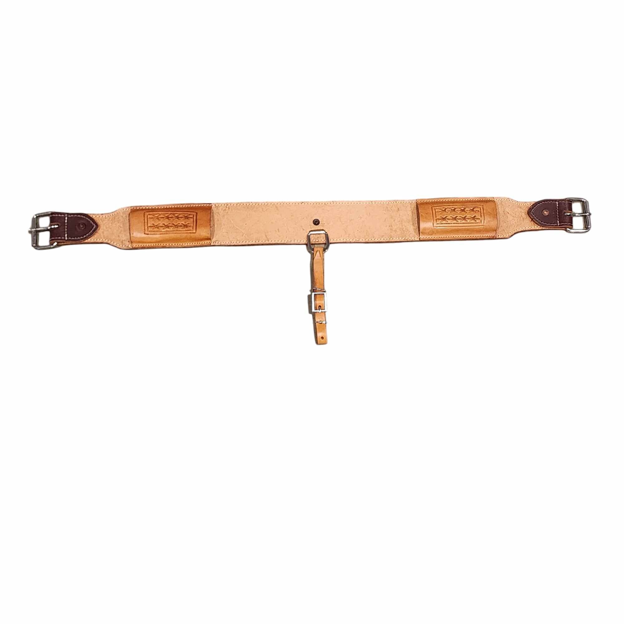 Rear/Back Cinch W/ Barbed Wire Tooling | Katy's Corral, LLC (Square)