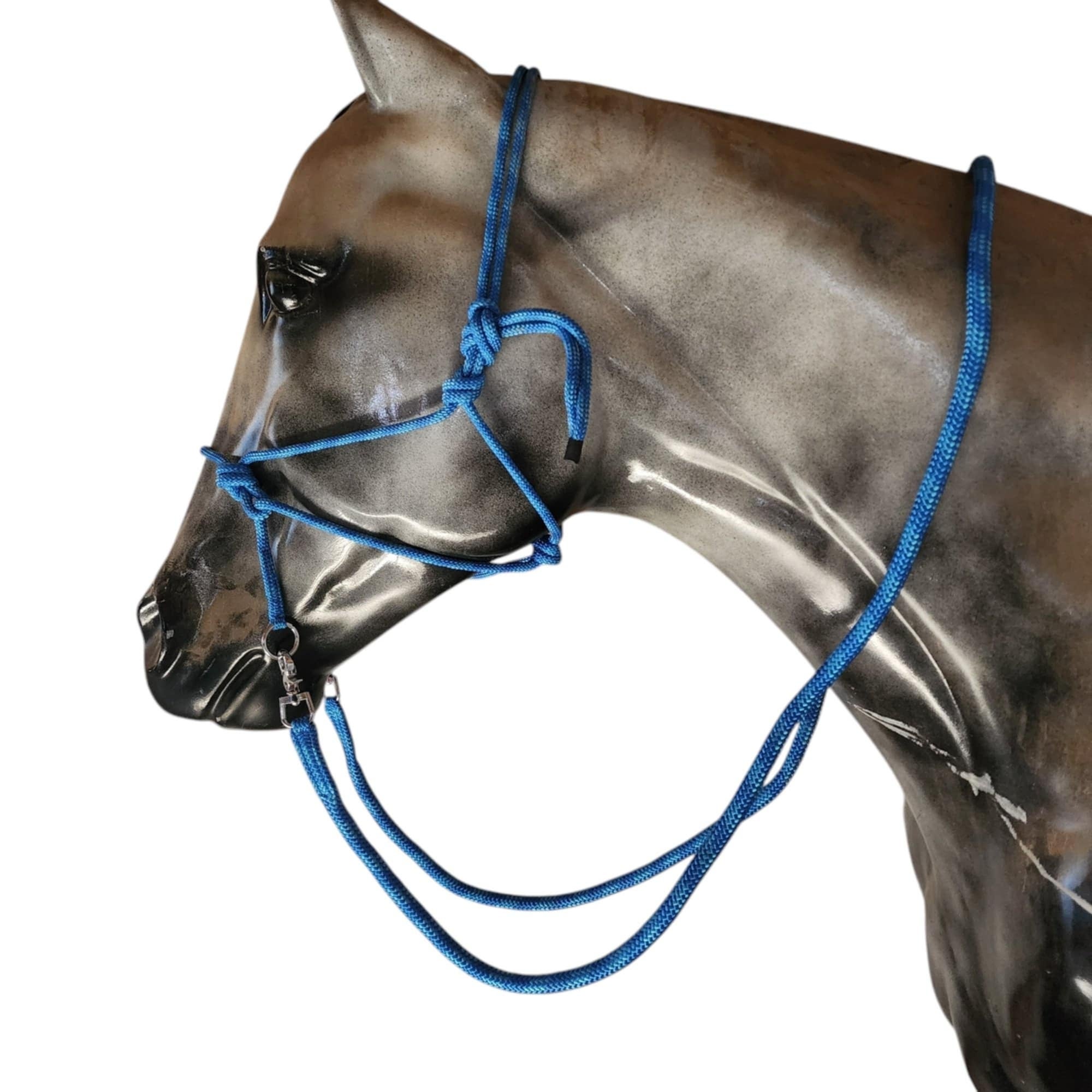 New Blue Rope Halter Bridle | Katy's Corral, LLC (Square)